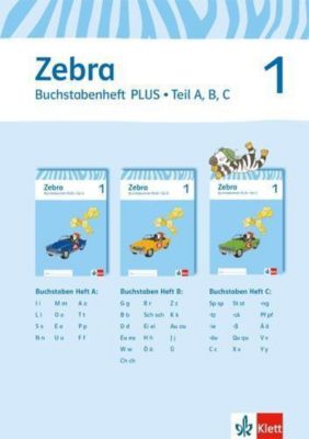Zebra, Ausgabe ab 2011: 1. Schuljahr, Buchstabenheft plus, 3 Hefte Buch
